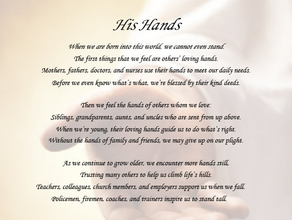 His Hands – Within Our Grasp